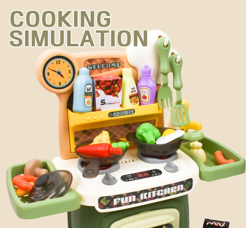 hplusmall 마스터키친 주방놀이 그린 BL-108B 자가순환 싱크대 - 핫트랙스